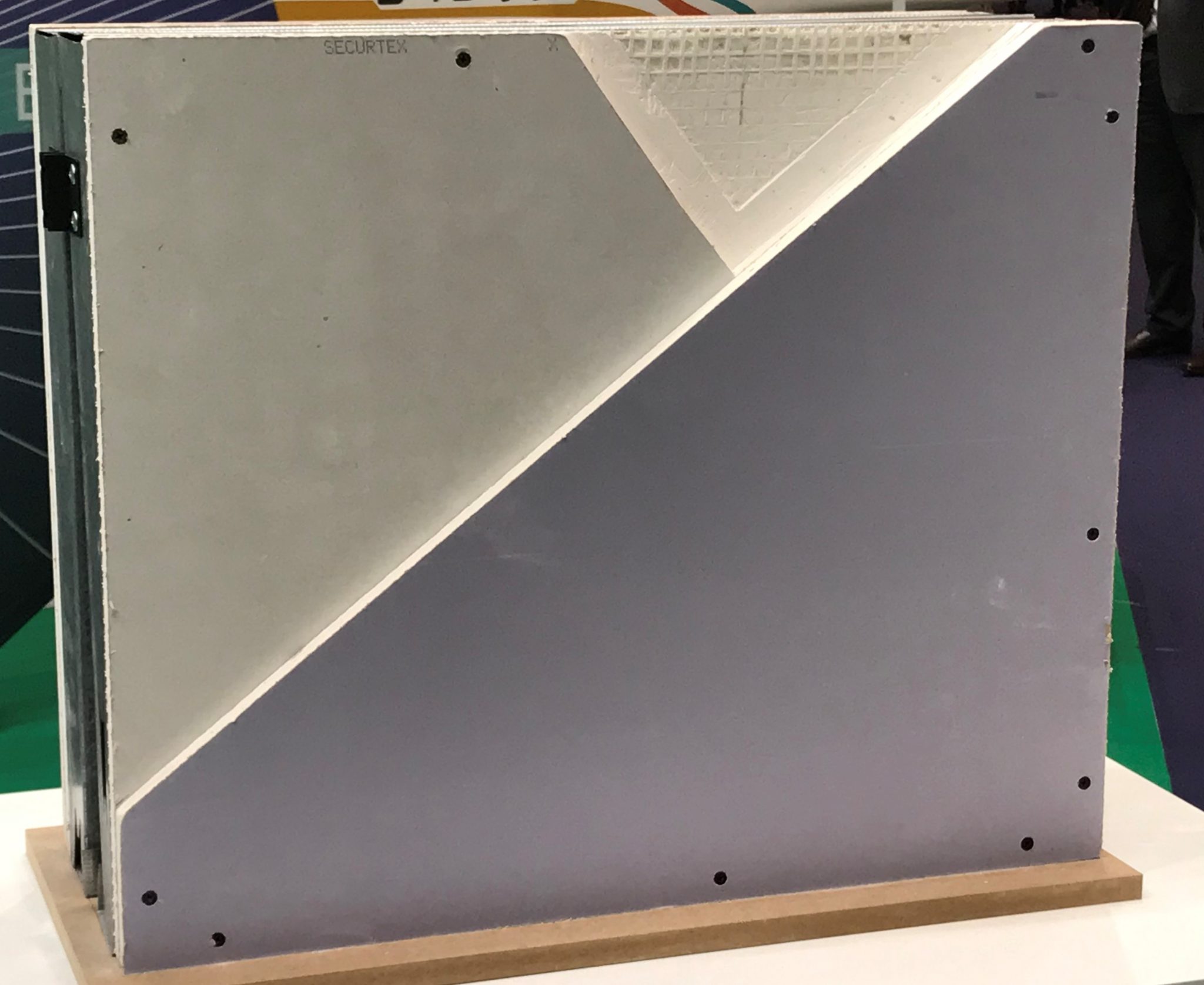 Chomarat laid glass scrim reinforces Siniat Securtex® attack-resistant ...